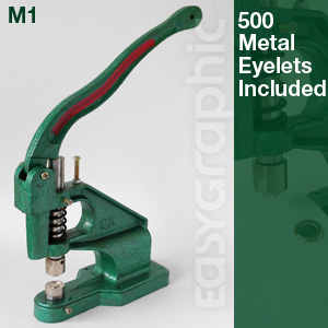 M1 eyelet machines, £61-Steel eyelets, Brass eyelets, Clear plastic ...
